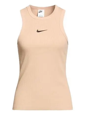 Nike Ribbed Jersey Tank Top - Beige
