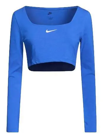 Nike T-shirt In Cotton, Polyester, And Elastane - Blue