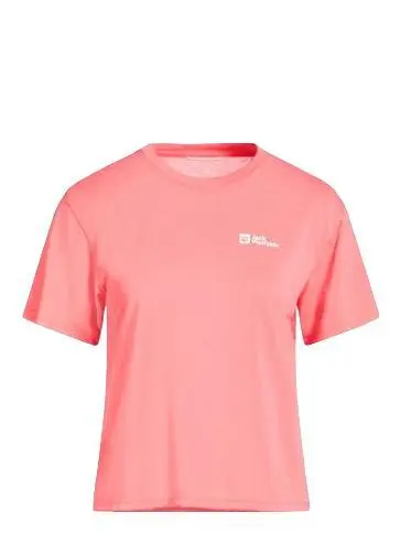 JACK WOLFSKIN Recycled Polyester Basic Tee - Salmon Pink