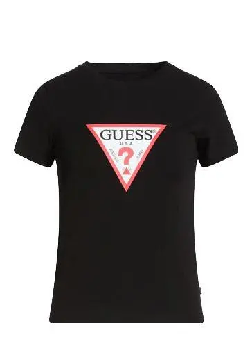 Guess Logo-print Jersey T-shirt - Black