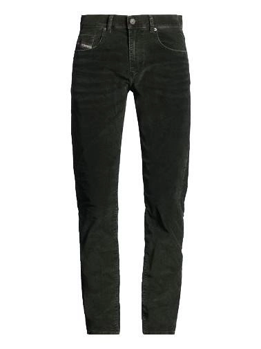 DIESEL® Corduroy Tapered Leg Pants - Dark Green