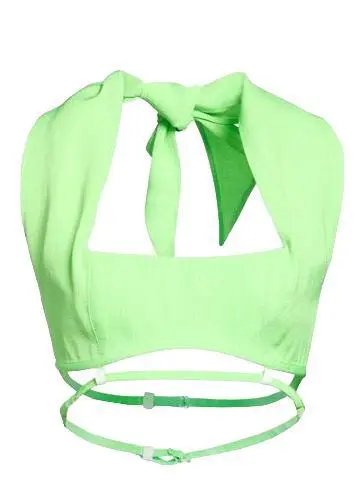 Jacquemus Woven Crop Top - Green
