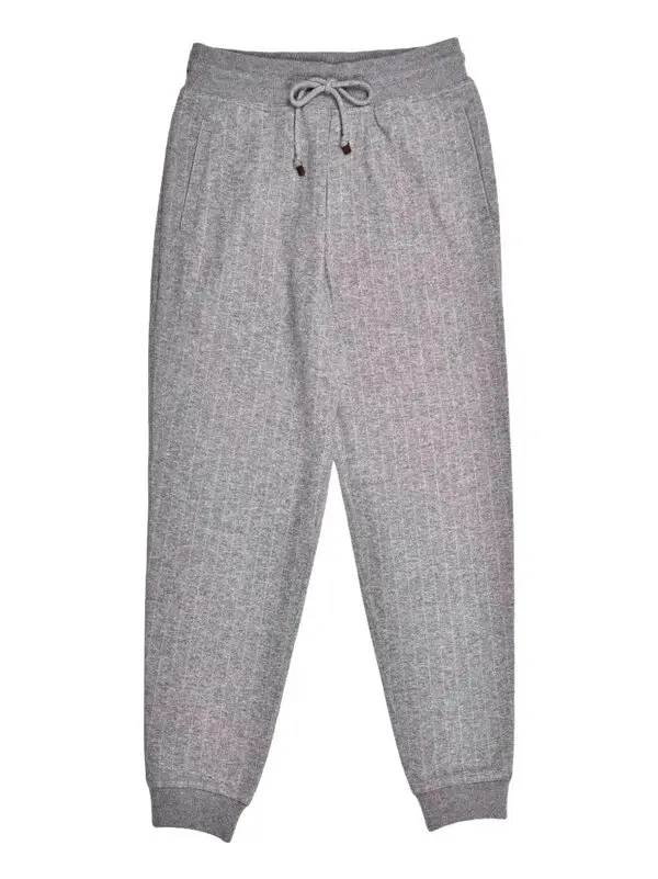 Brunello Cucinelli Pinstripe Trousers - Grey