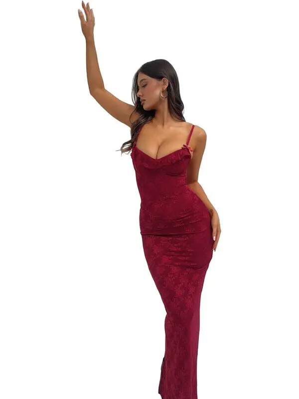 OUTCAST Dylan Maxi Dress - Red