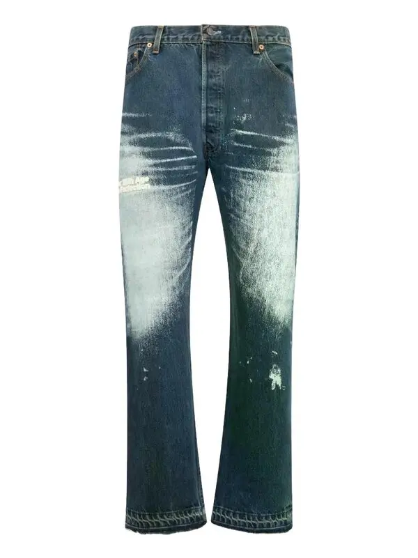 BETTER WITH AGE Sherry Bleached-effect Jeans - Blue