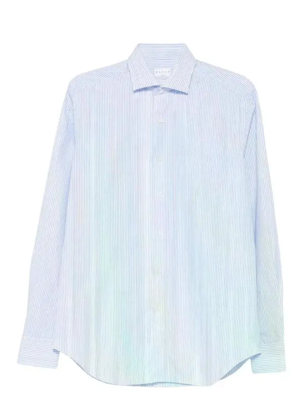 XACUS Striped Long-sleeve Shirt - Blue