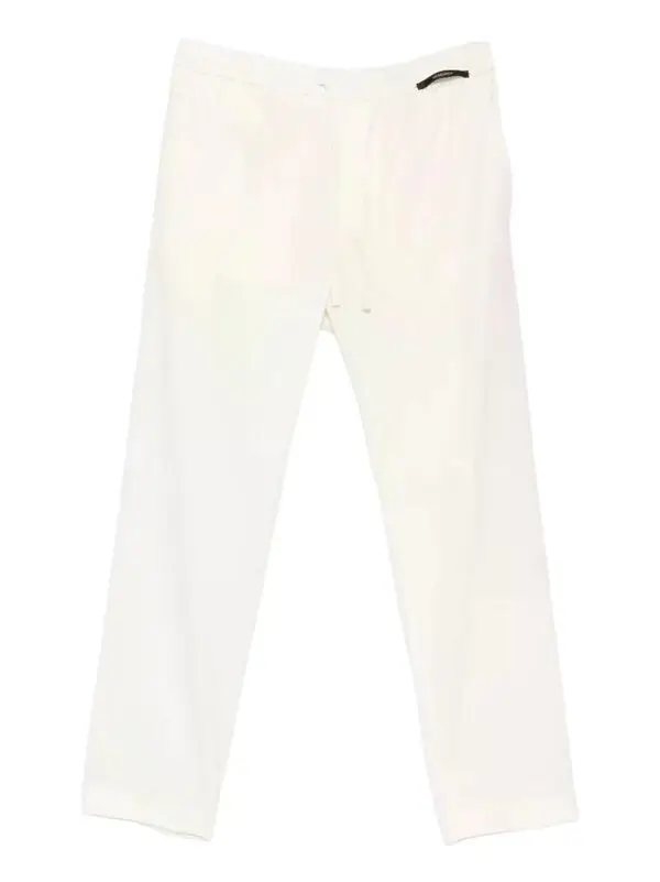 MICHAEL COAL Mc Adam Drawstring-waistband Trousers - Neutrals