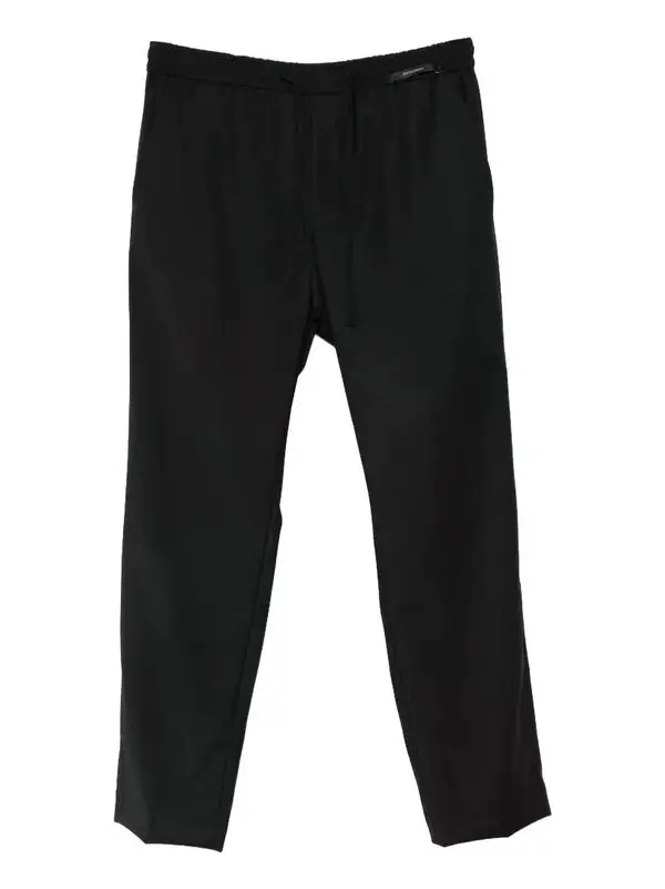 MICHAEL COAL Mc Adam Drawstring-waistband Trousers - Black