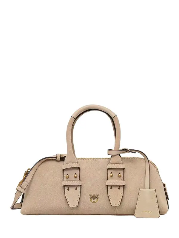 Pinko Buckle-detail Tote Bag - Neutrals