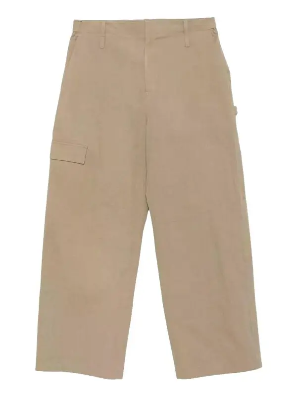 AMOMENTO Multi-pocket Cargo Pants - Neutrals