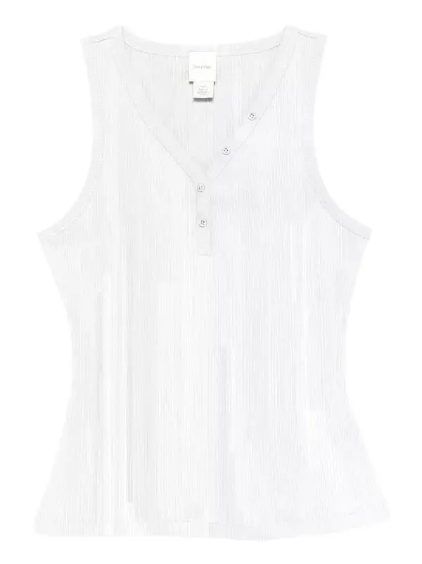 Calvin Klein Ribbed-knit Tank Top - White