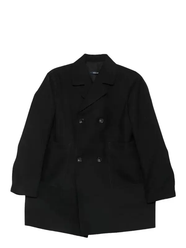 Sofie D'hoore Double-breasted Notch-lapel Coat - Black