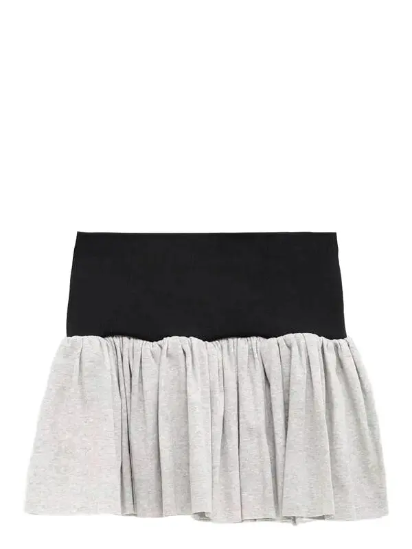 Gimaguas Elastic-waistband Mini Skirt - Grey