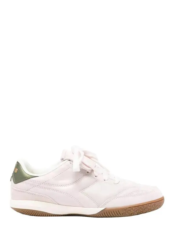 DIADORA Logo-embroidered Leather Sneakers - Pink