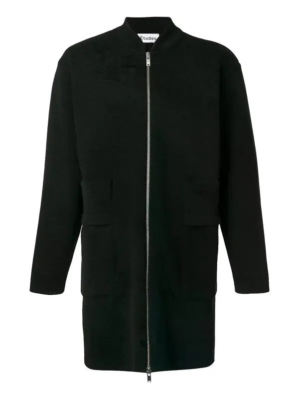 Études Studio Rashad Cola Zipped Coat - Black