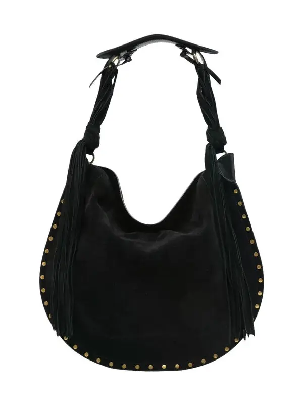 Isabel Marant Oskan Stud-embellished Hobo Bag - Black