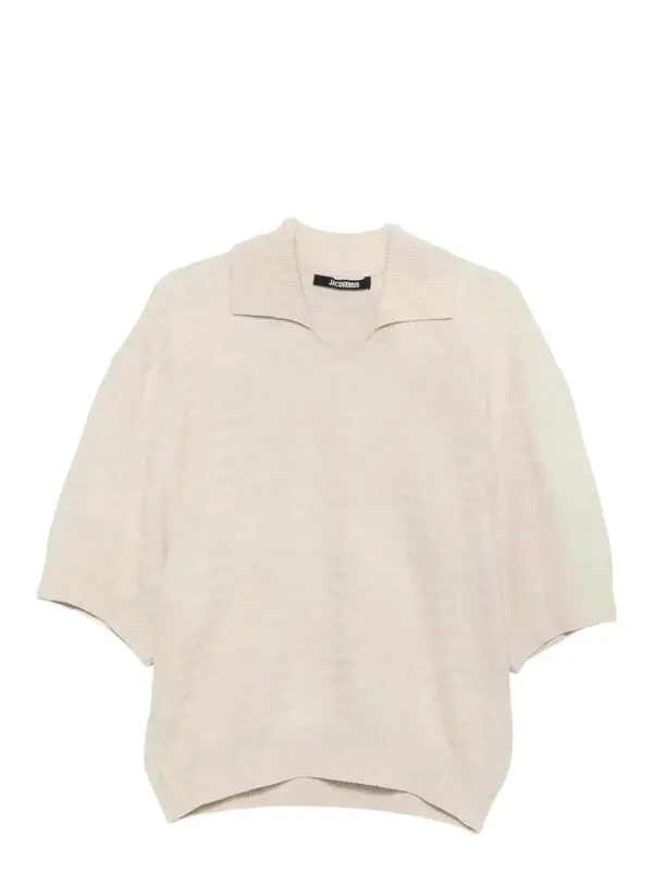 Jacquemus V-neck T-shirt - Neutrals