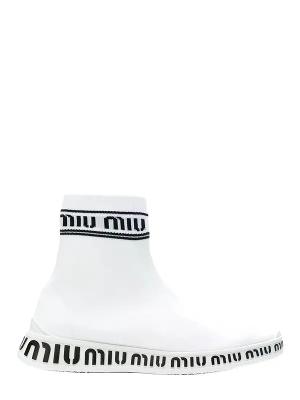 Miu Miu Sock Trainers - White
