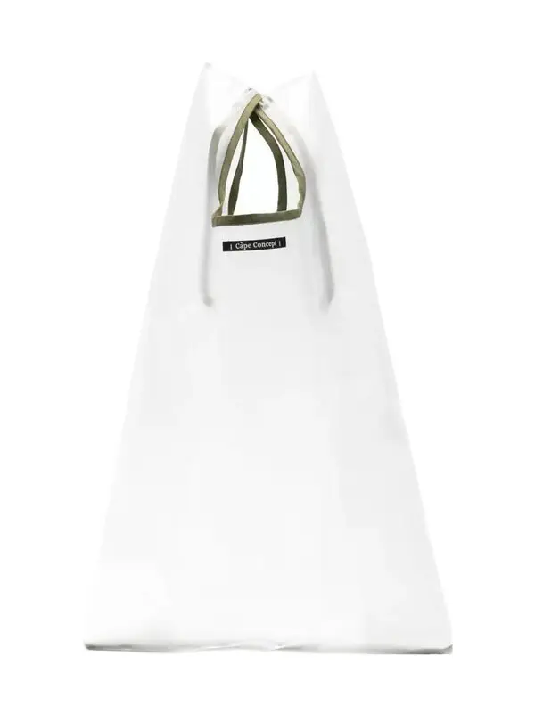 CAPE CONCEPT Semi-sheer Tote Bag - White