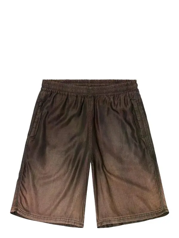 DIESEL® Ombre Bermuda Shorts - Black