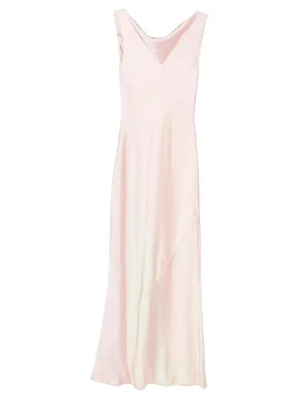 Norma Kamali Cowl-neck Maxi Dress - Pink