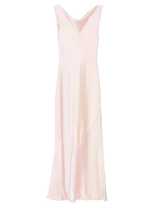Norma Kamali Cowl-neck Maxi Dress - Pink