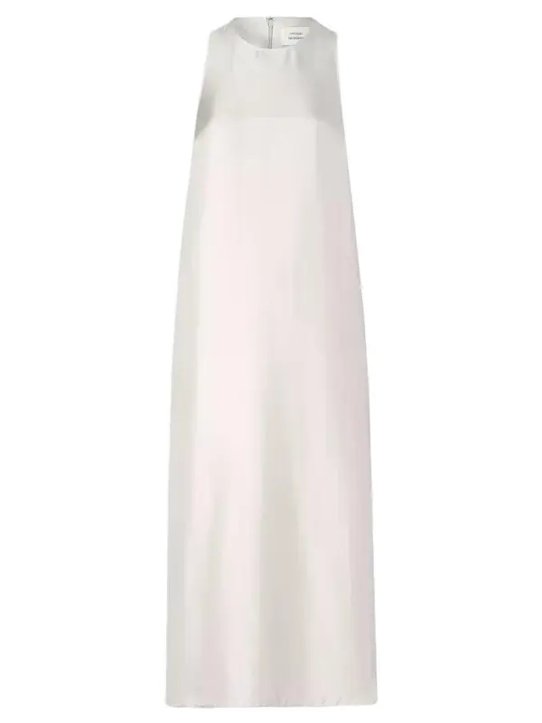 Loulou De Saison Paloma Twisted Back Midi Dress - Neutrals
