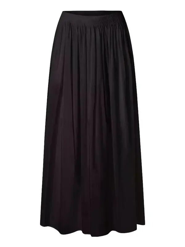 Loulou De Saison Naya Gathered Flared Long Skirt - Black