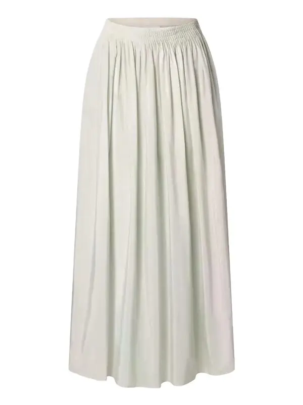 Loulou De Saison Naya Gathered Midi Skirt - Neutrals