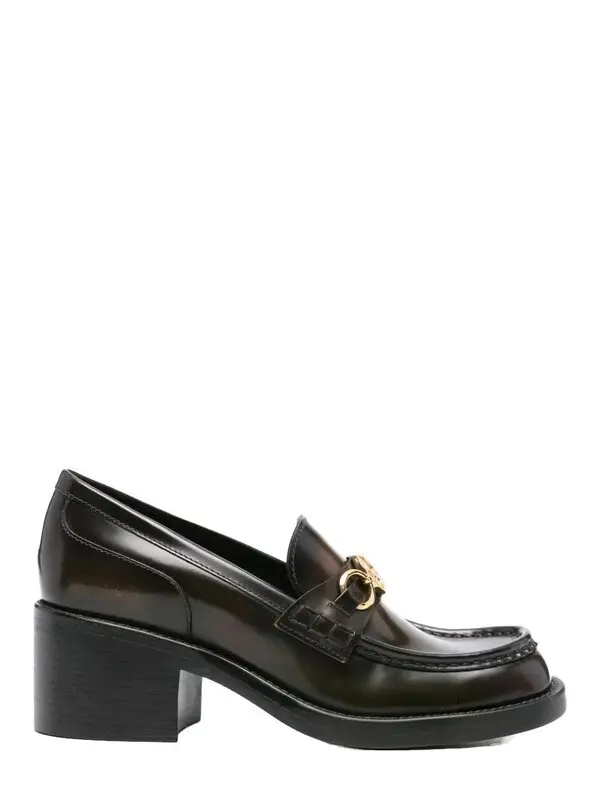 Chloé Horseshoe-buckle Loafers - Brown