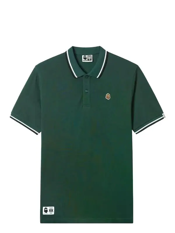 FINGERCROXX Logo-appliqué Polo Shirt - Green