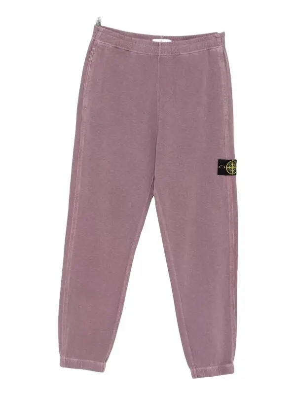Stone Island Logo-patch Track Pants - Purple