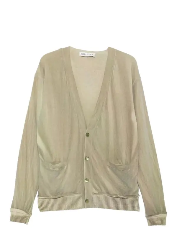 Our Legacy Long-sleeve Cardigan - Green