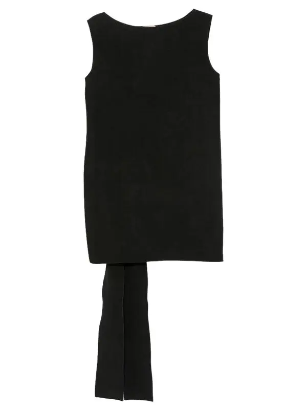 N°21 Bow-detail Sleeveless Mini Dress - Black