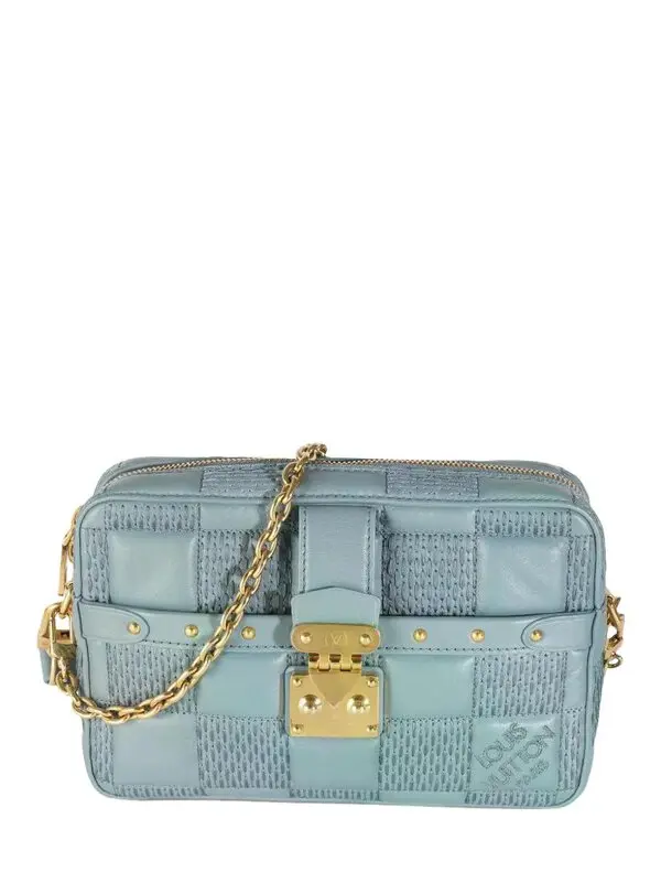 LOUIS VUITTON 2021-2023 Pm Glacier Damier Crossbody Bag - Blue