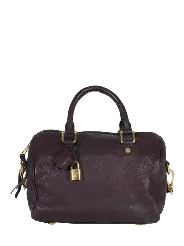LOUIS VUITTON Monogram Empreinte Speedy 25 Handbag - Purple