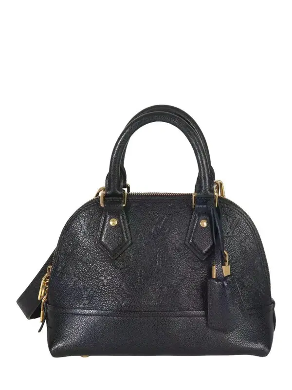 LOUIS VUITTON Neo Alma Bb Leather Tote Bag - Black