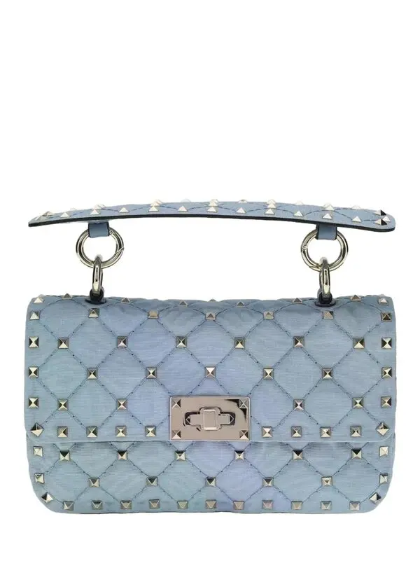 Valentino Garavani Rockstud Spike Quilted Crossbody Bag - Blue