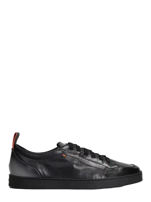 Santoni Off-duty Gradient-effect Lace-up Sneakers - Black