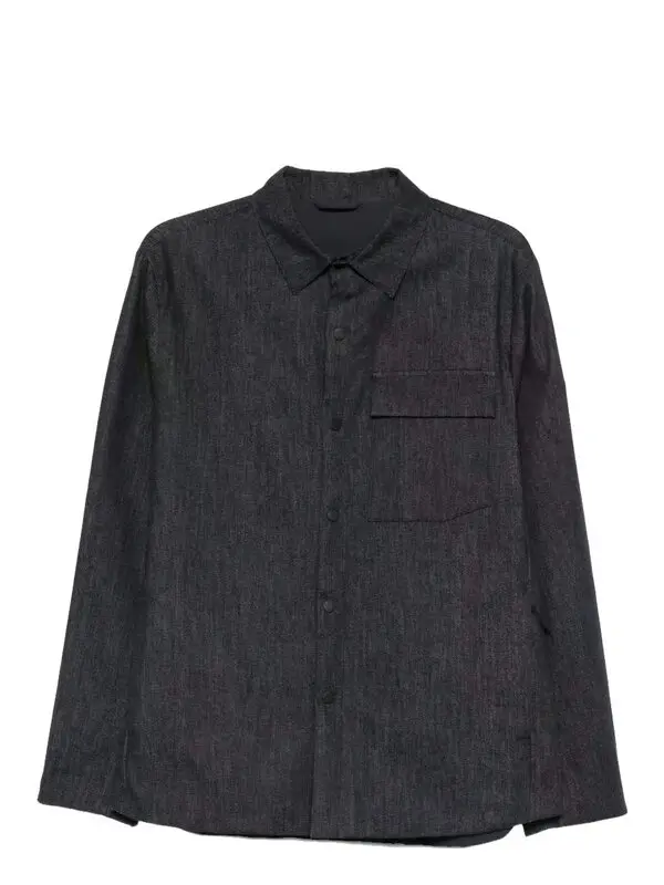 PEOPLE OF SHIBUYA Flap-pocket Shirt Jacket - Blue