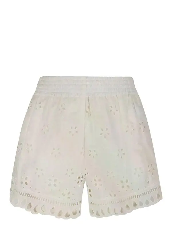 Ermanno Scervino Broderie-anglaise Scalloped Hem Shorts - Neutrals