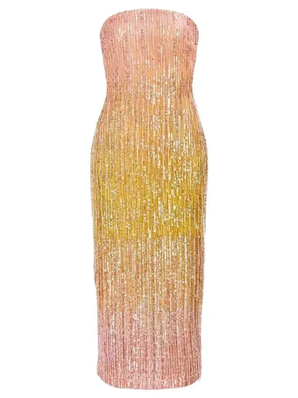 Aje Amulet Sequin-embellished Midi Dress - Pink
