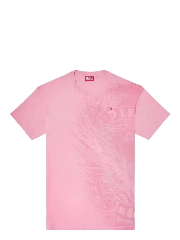 DIESEL® Pigment-print T-shirt - Pink