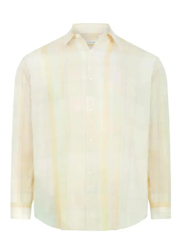 KAPTAIN SUNSHINE Plaid Gauze Shirt - Neutrals