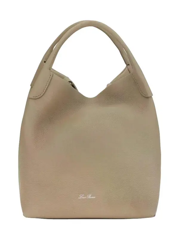 Loro Piana Large Bale Leather Tote Bag - Neutrals