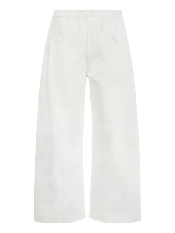 DEIJI STUDIOS Pleated Palazzo Pants - White