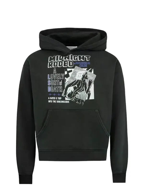 MIDNIGHT RODEO Graphic-print Hoodie - Black