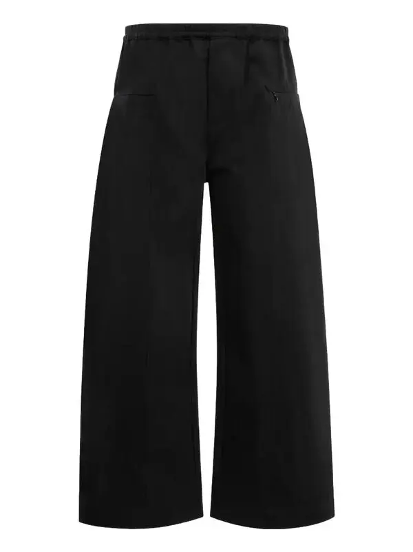 DEIJI STUDIOS Pleated Wide-leg Palazzo Pants - Black