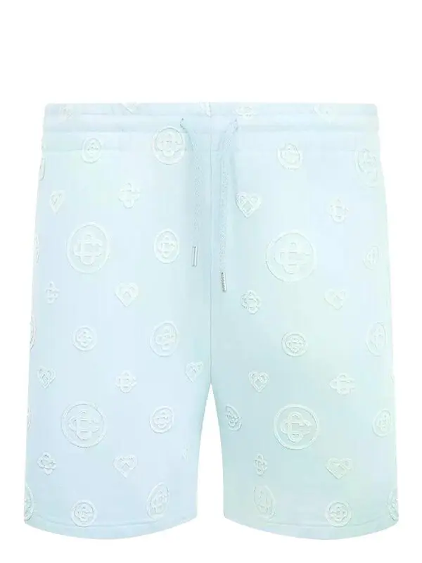 Casablanca Monogram Appliqué Shorts - Blue