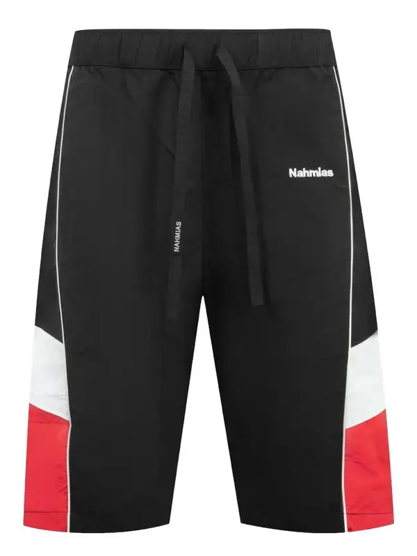 NAHMIAS Colourblock Track Shorts - Black